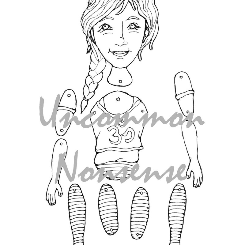 Jointed Paper Puppet - Etsy