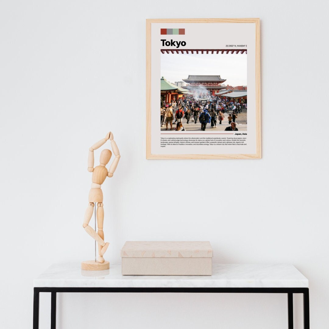 Visit Tokyo Print, Sensoji Temple Print, Tokyo Travel Poster, Japan ...