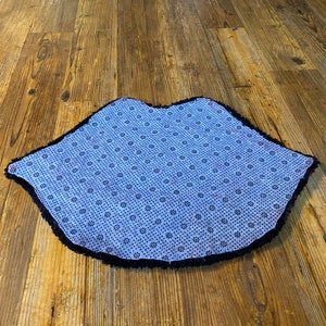 Vampire Lips Tuft Rug Gothic Home Decor Halloween Decoration Fangs Red ...