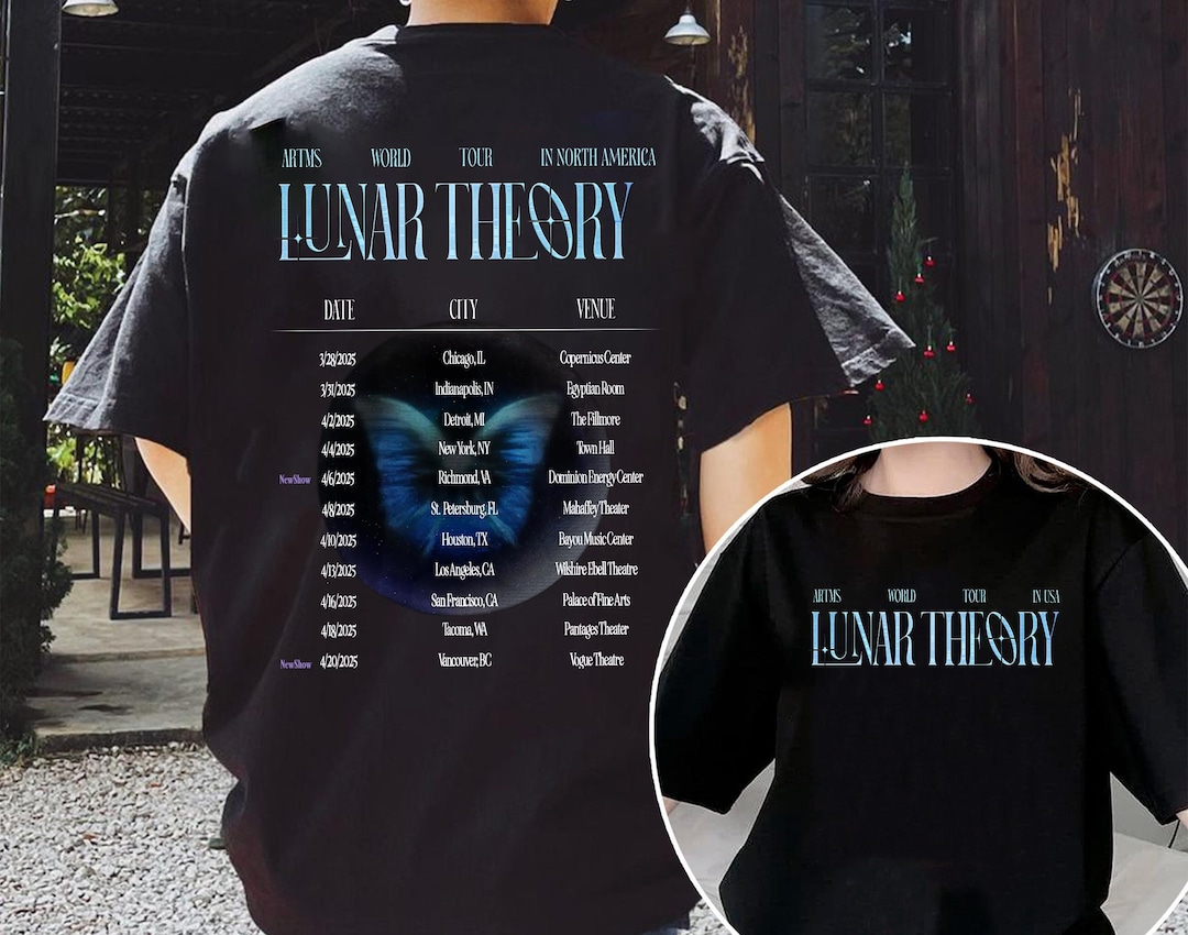 Artms Lunar Theory World Tour 2025 Shirt, Artms Member Kpop Tee, Artms ...