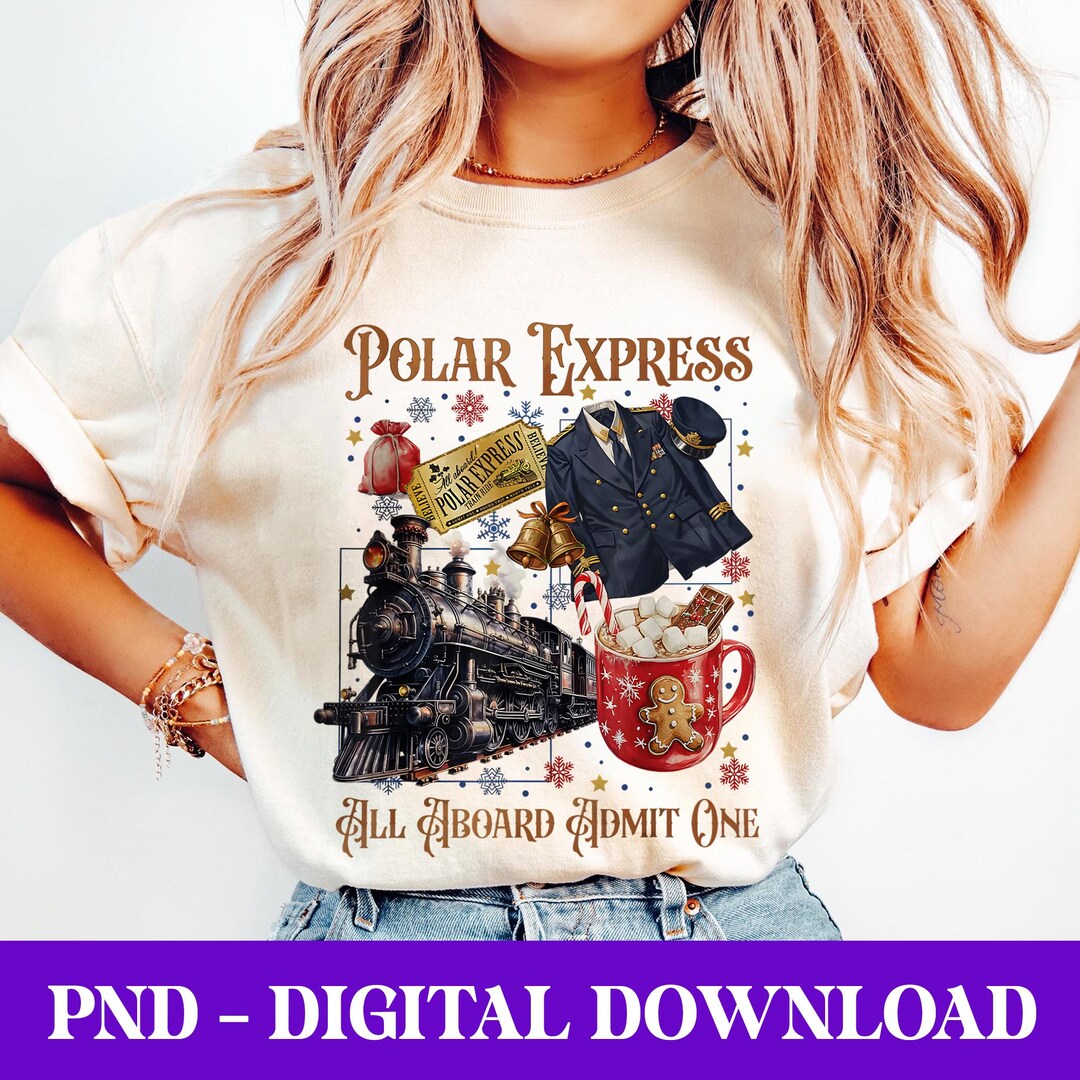 Polar Express PNG, All Aboard Polar Express Png, Believe North Pole ...