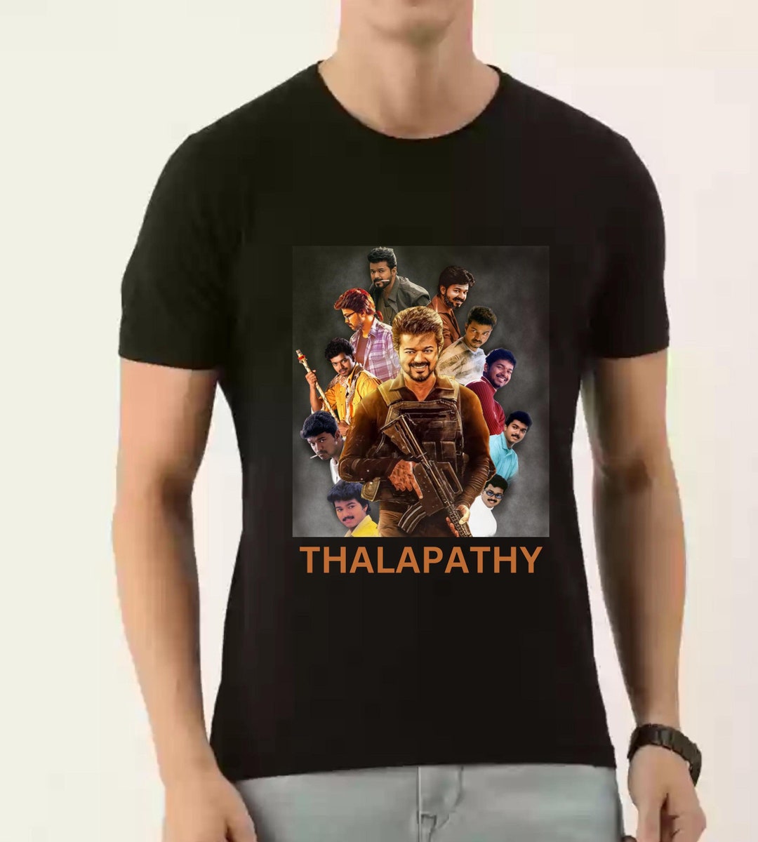 Thalapathy Vijay GOAT Tshirt, Thalapathy 68 GOAT Movie Shirt, Tamil ...
