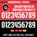Font Arsenal Jersey 2024 Vector, Pdf, Svg, Ttf - Etsy