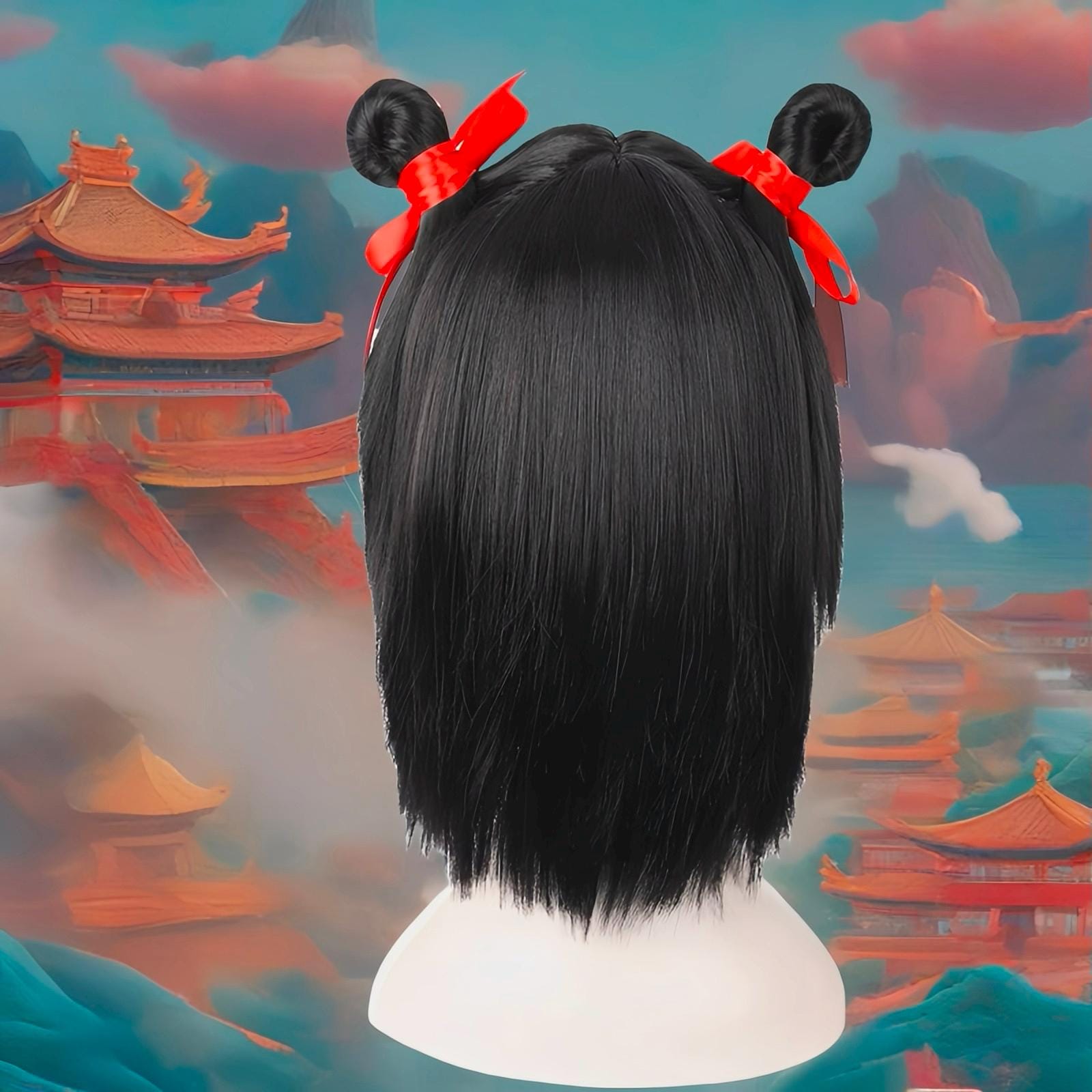 Nezha Cosplay Wig,the Devil Child, Cosplay Hair,nezha 2 Amigurumi Wig ...