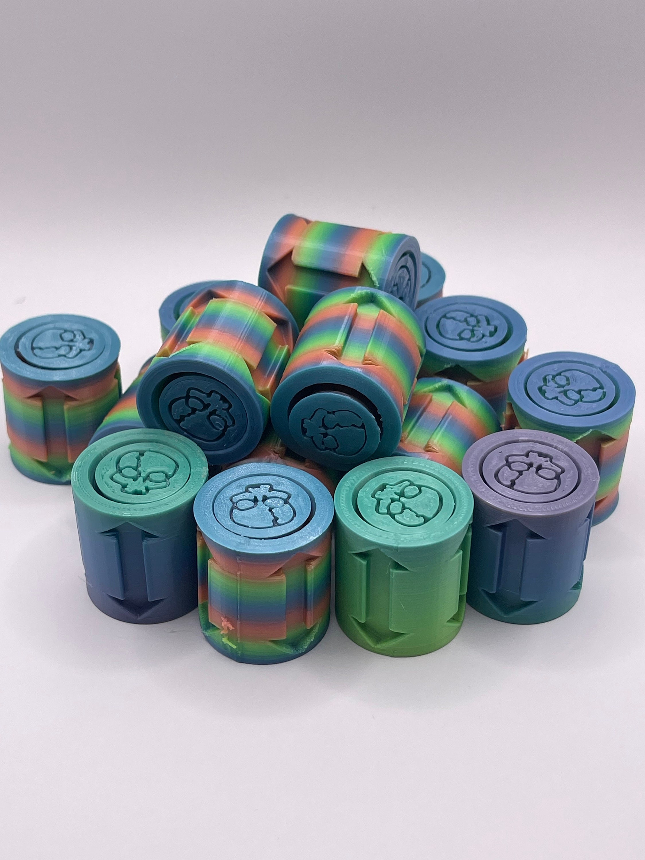 Fidget Toy Custom Spinning Anxiety Stress Relief Fidget Multicolored 3D ...