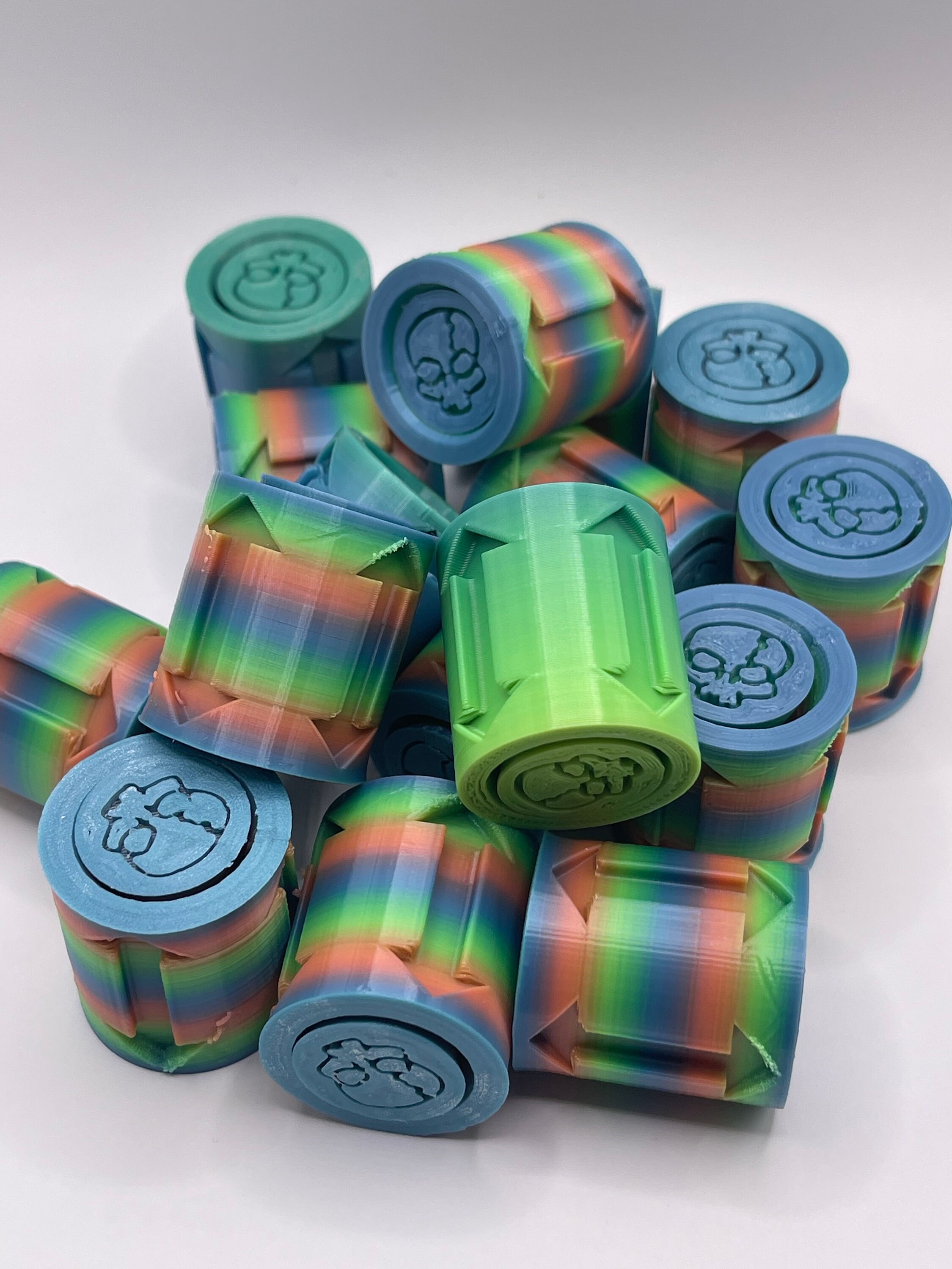 Fidget Toy Custom Spinning Anxiety Stress Relief Fidget Multicolored 3D ...