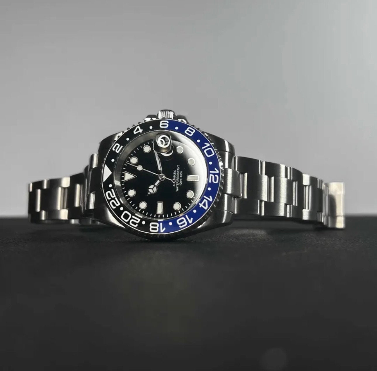 Custom 40mm Sub batman Diver Mod Watch No Logo NH35 Automatic - Etsy