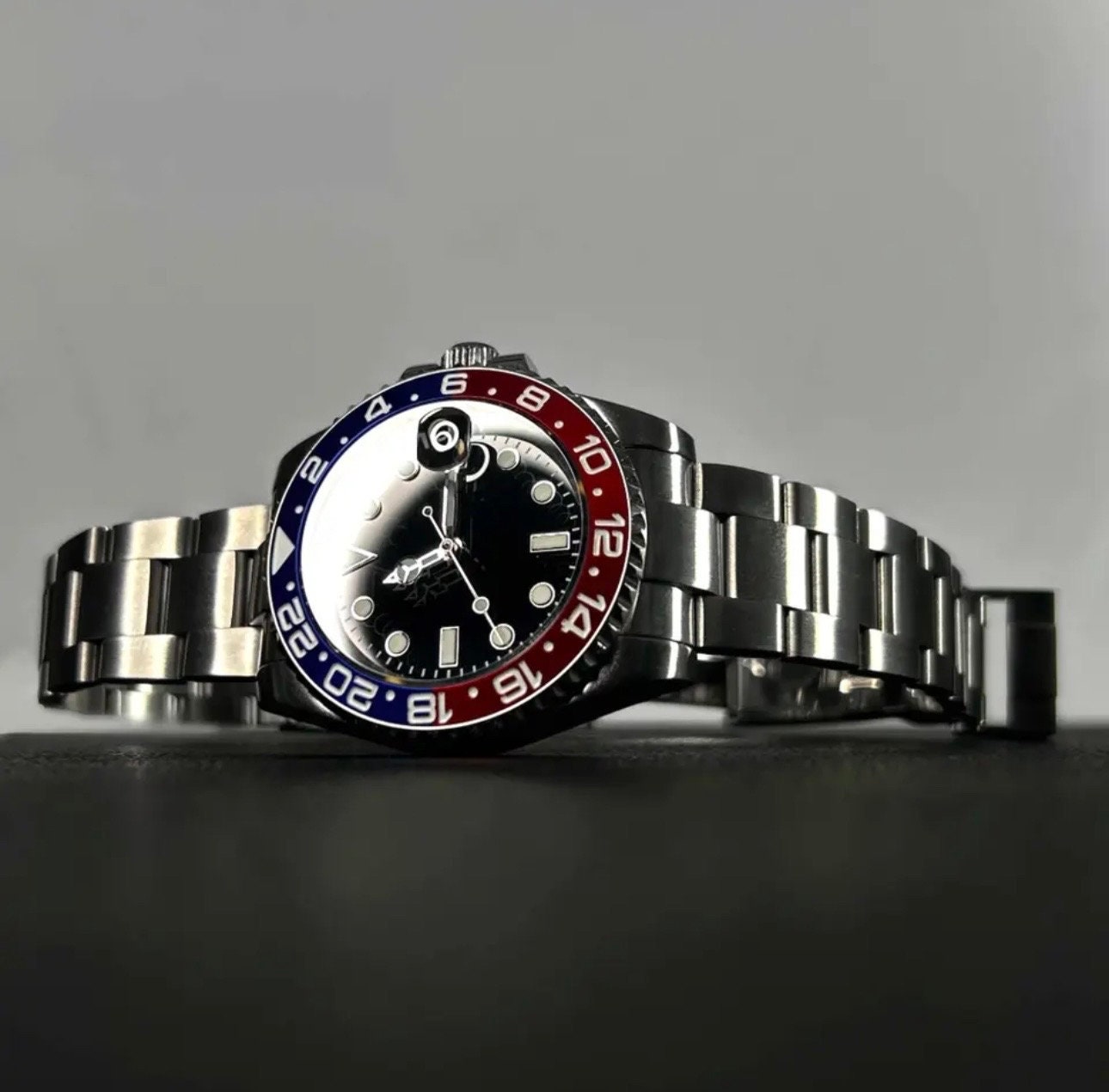 Custom 40mm Sub pepsi Diver Mod Watch Sterile Dial NH35 Automatic - Etsy