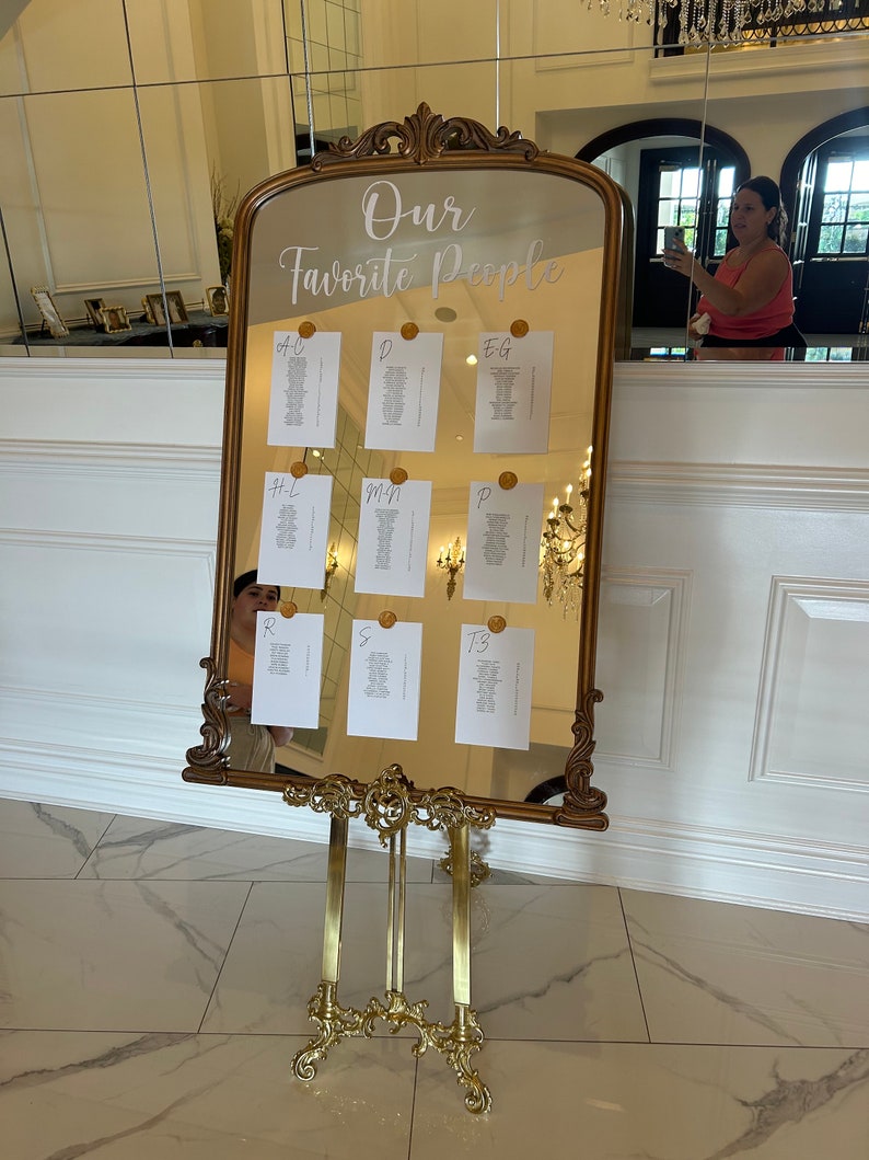 Seating Chart (vinyl Decal) - Etsy