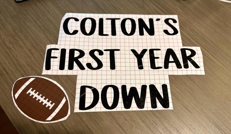 First Year Down Decal - Etsy