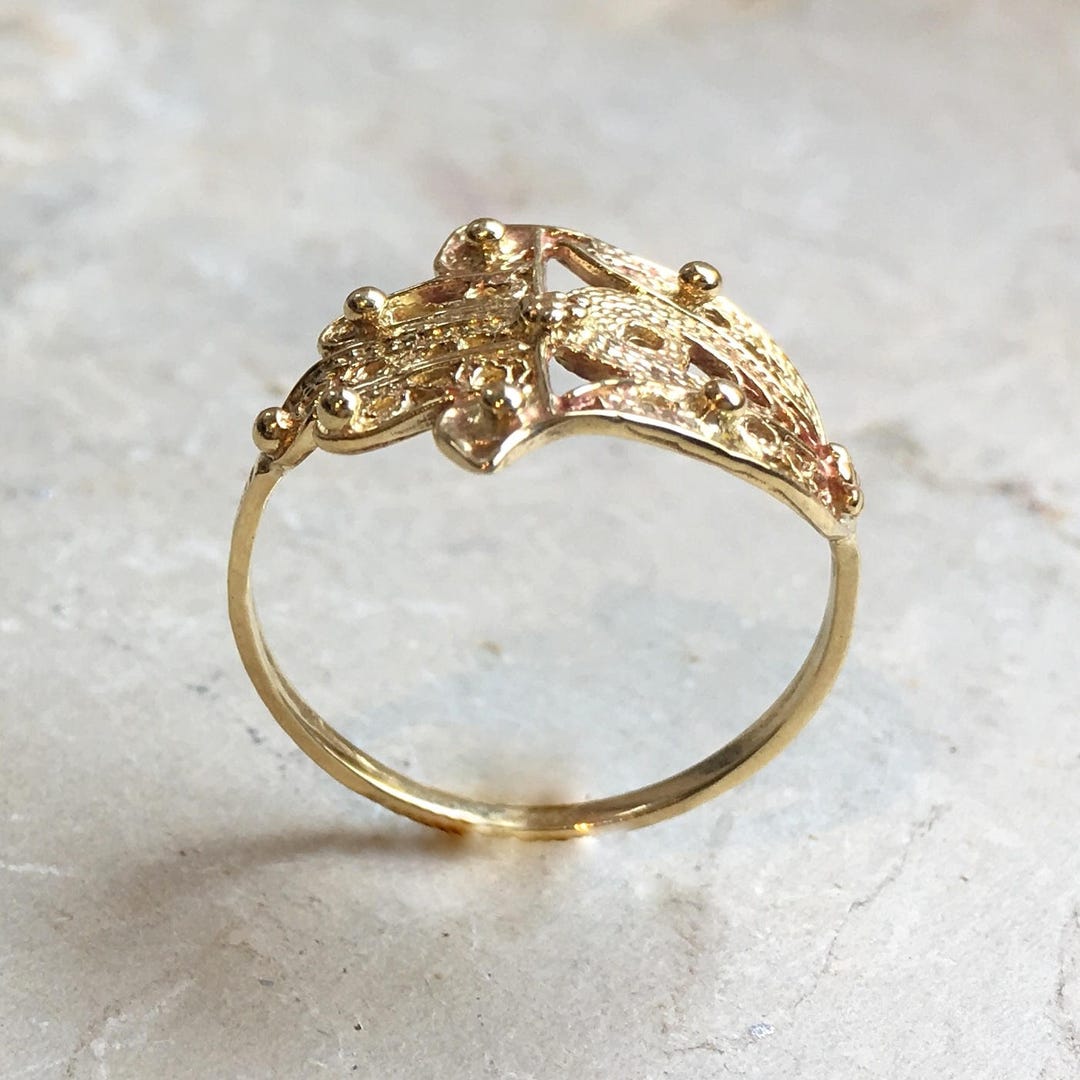 Hamsa Ring, Gold Filled Ring, Brass Hand Ring, Simple Ring, Dainty Ring ...