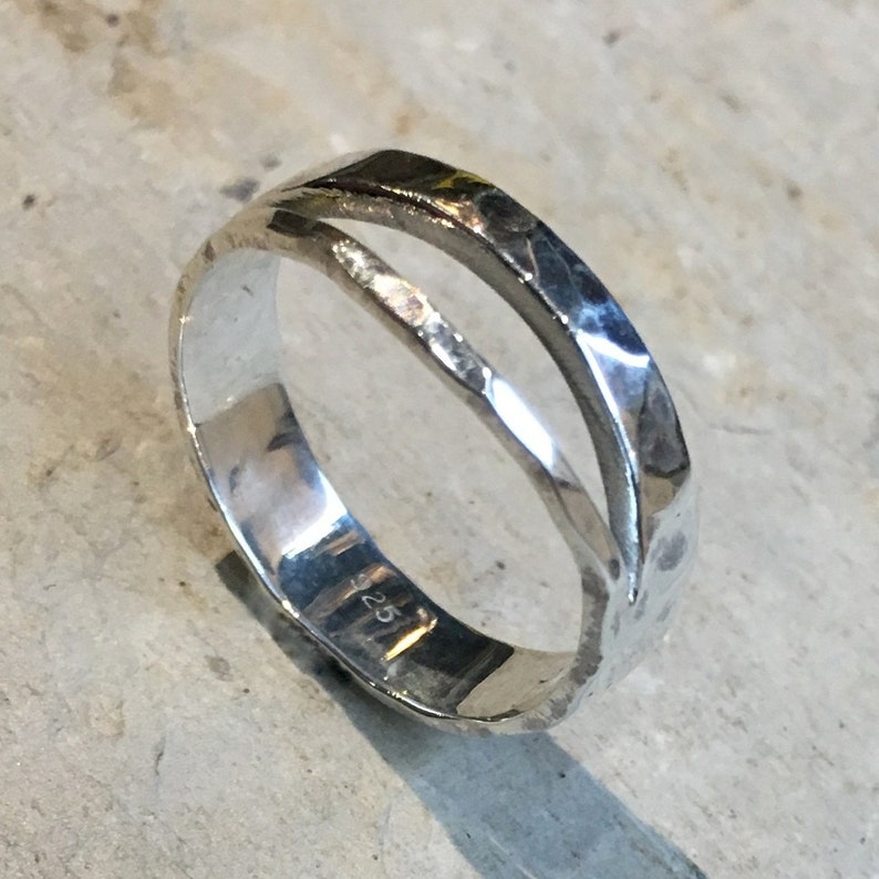 Midi Ring Dainty Thumb Ring Double Stacking Ring Skinny - Etsy