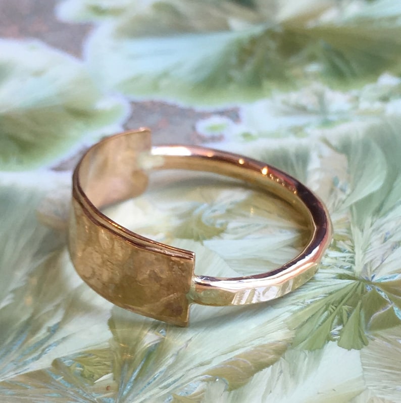 Skinny Yellow Gold Ring Minimal Ring Stackable Ring - Etsy