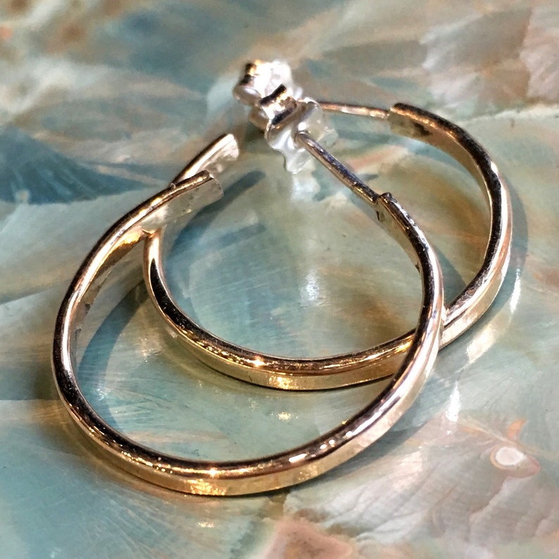 Gold Hoops, Dainty Hoops, Simple Hoops, Gold Filled Earrings, Hoop ...