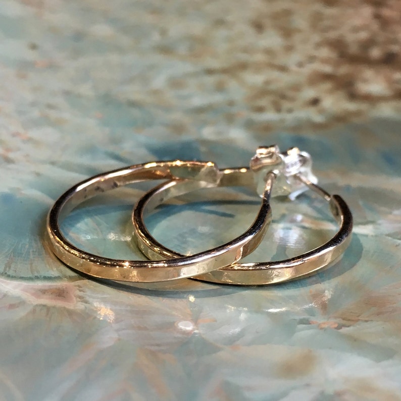 Gold Hoops, Dainty Hoops, Simple Hoops, Gold Filled Earrings, Hoop ...