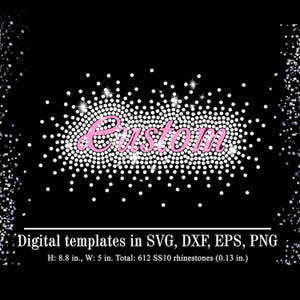 Rhinestones Templates - Etsy
