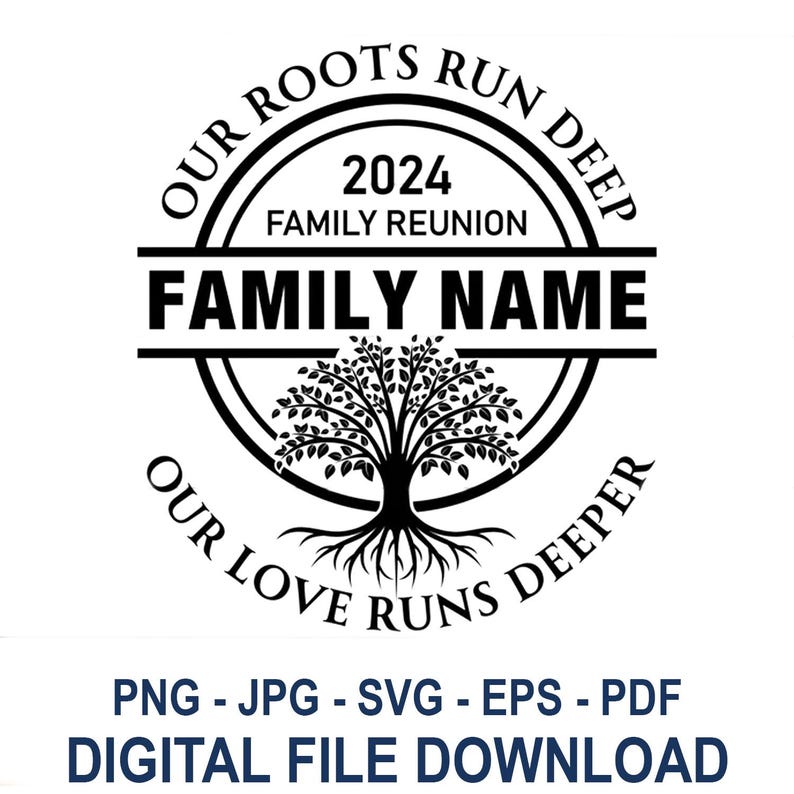 Custom Family Reunion Tree Svg 2024, Family Reunion Svg, Family Reunion ...