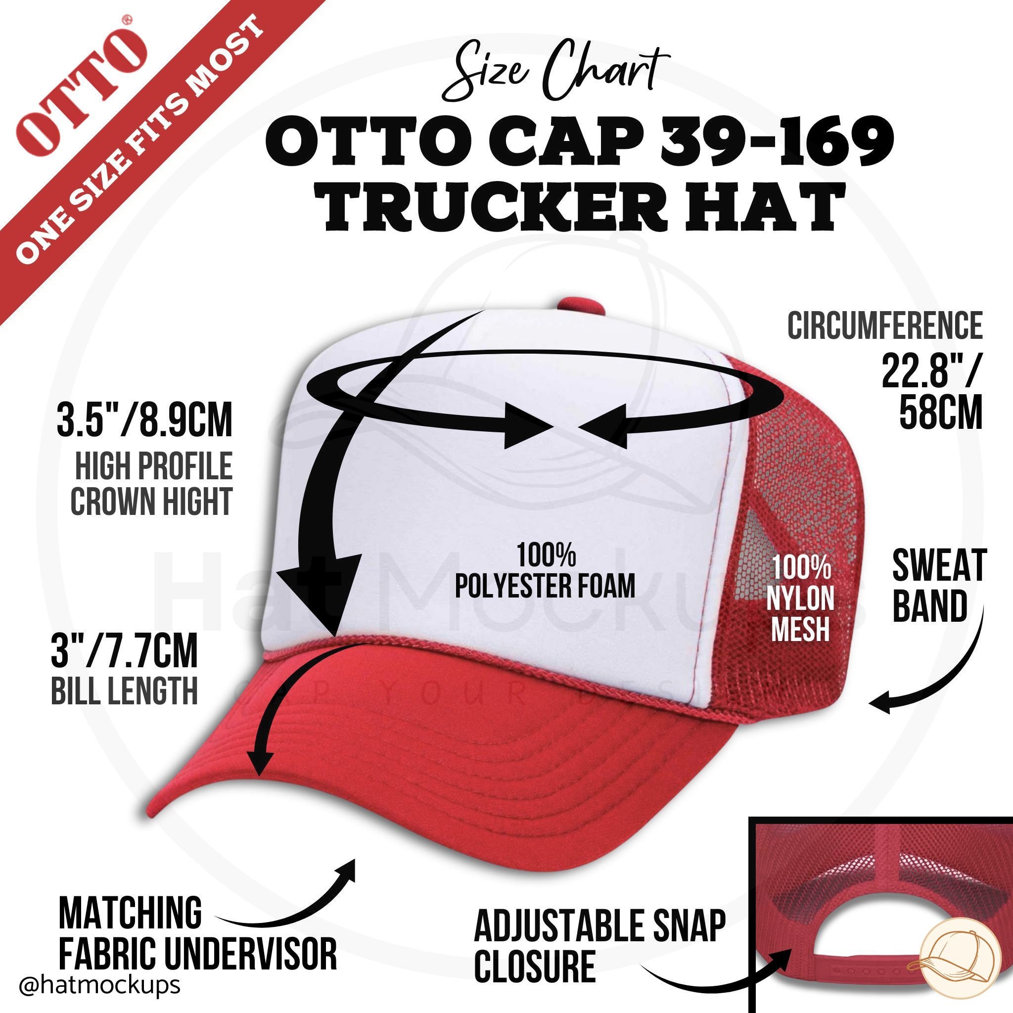 OTTO Cap COLOR CHART 39-169 Otto Trucker Hat Color Chart, All Colors ...