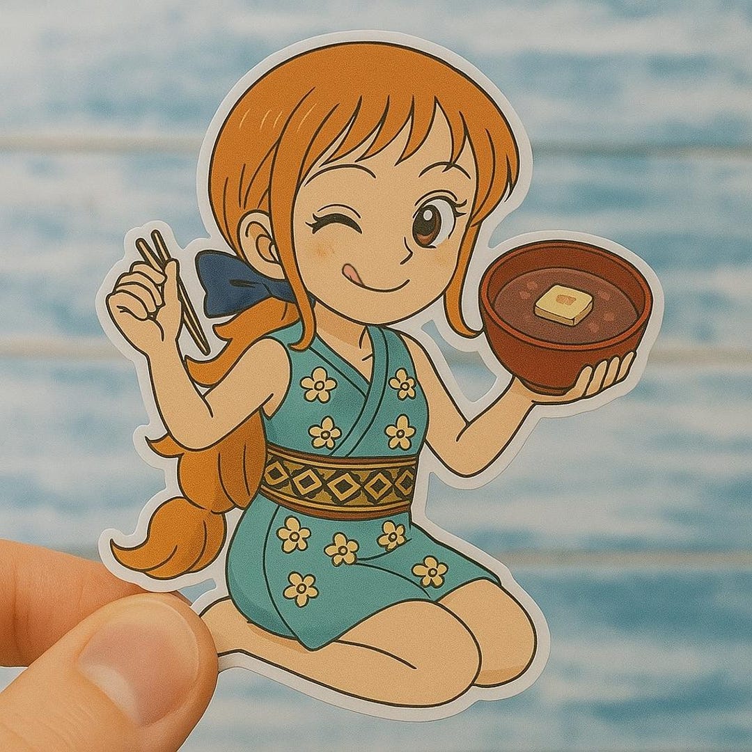 One Piece Pirate Nami Inspired Sticker Kiss-cut - Perfect for Laptops ...