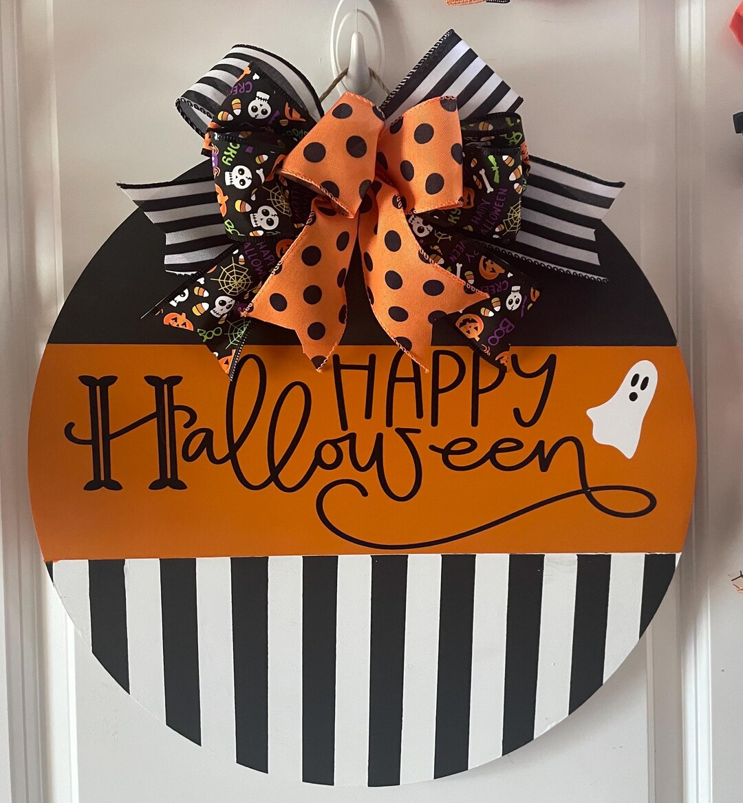 Happy Halloween Door Hanger - Etsy