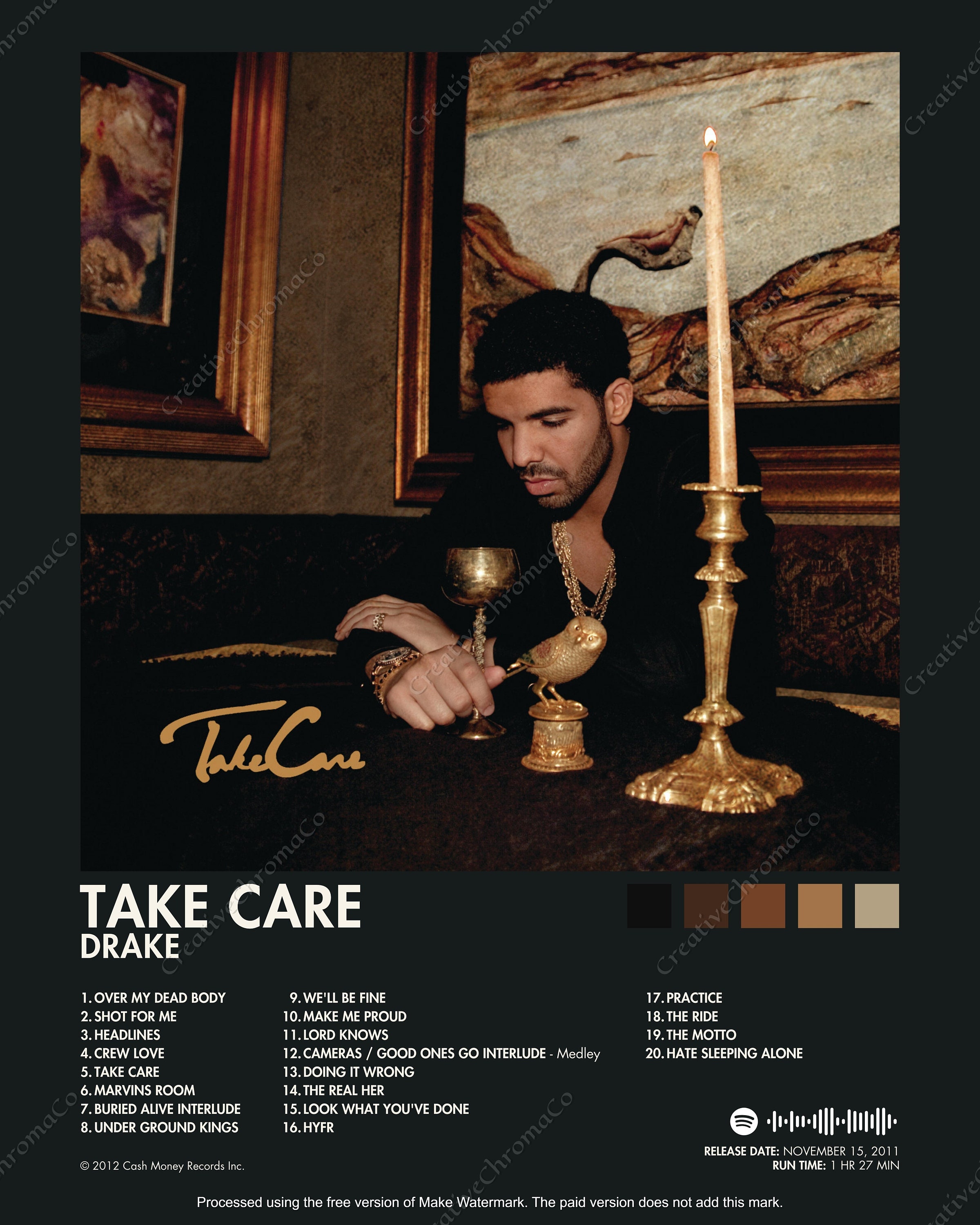 Personalized Album Cover Poster - Custom Digital Music Poster - Album ...