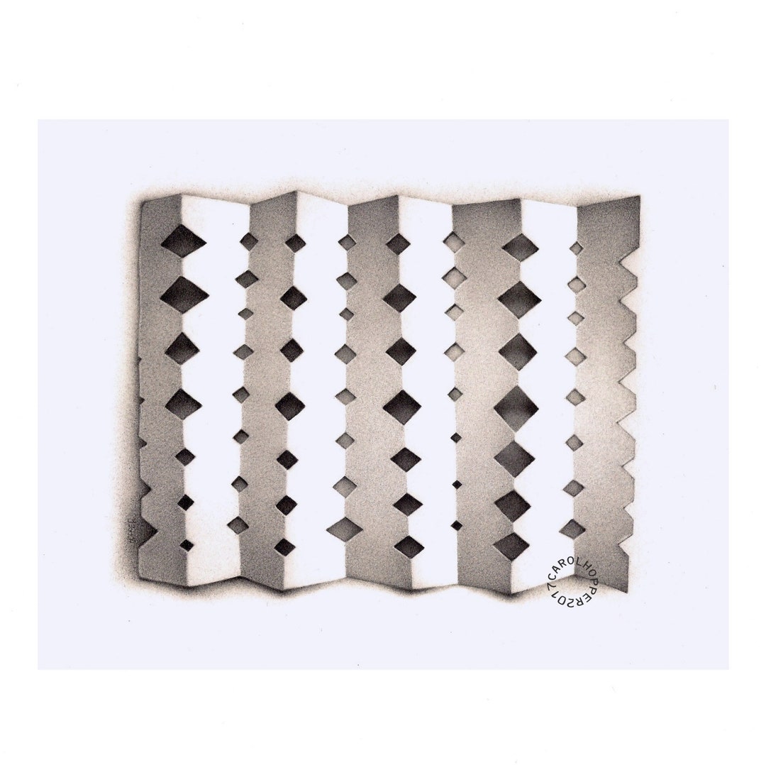 Crazy Diamonds Pencil Drawing - Etsy