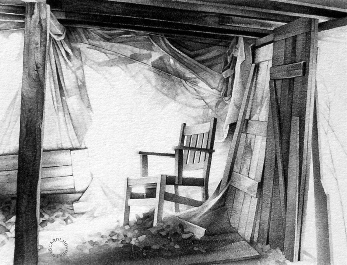 Remnants - Pencil Drawing - Etsy