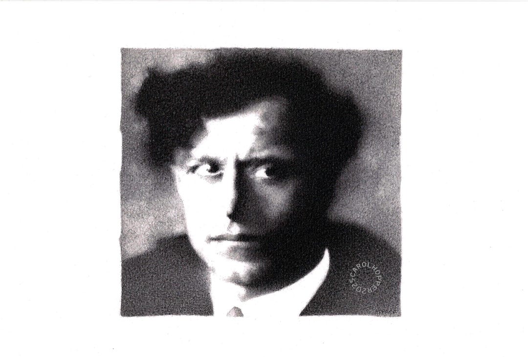 The Gimlet Eye - Artist in Exile Series - Pencil & Ink Drawing - Etsy