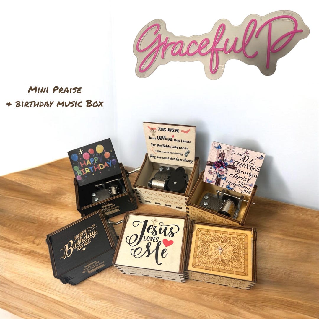 Mini Christian Music Box – "jesus Loves Me" & I Can Do All Things ...