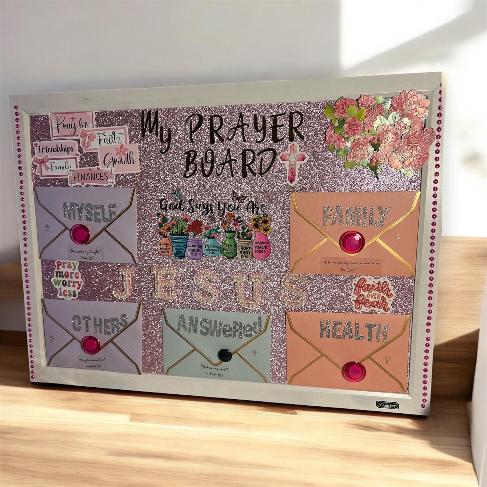 DIY Christian Prayer Board Kit: Faith-based Vision Board|no Corkboard ...