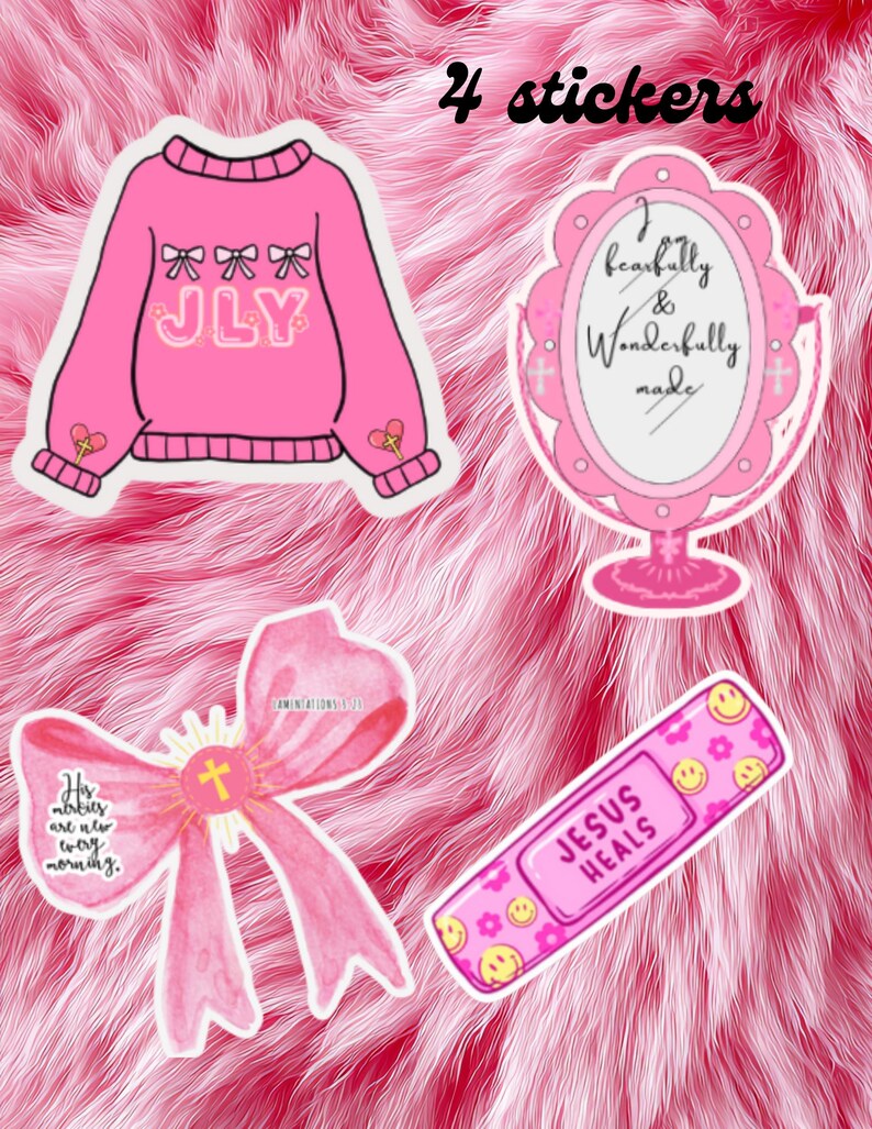 Christian Stickers | Holographic Faith & Bible Verse Decals - Etsy