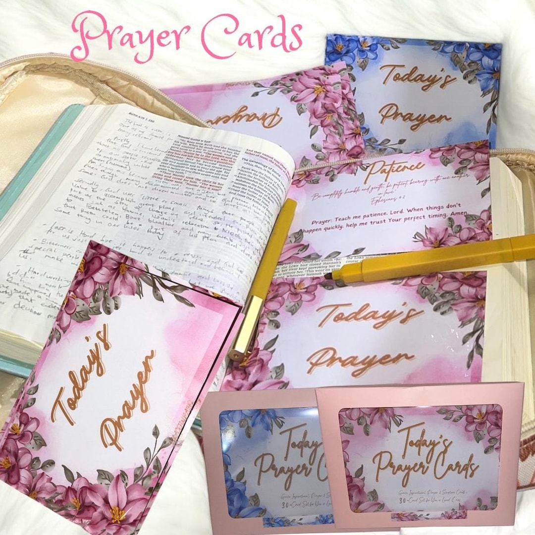 Inspirational Prayer Cards: Christian Scripture Gift (10, 20 or 30 Card ...