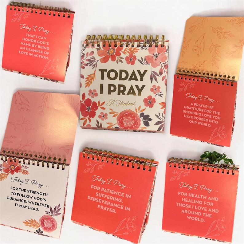 Christian Flipbook: Daily Devotional Desk Decor - Scripture and Prayer, 6x6 Inch - Etsy