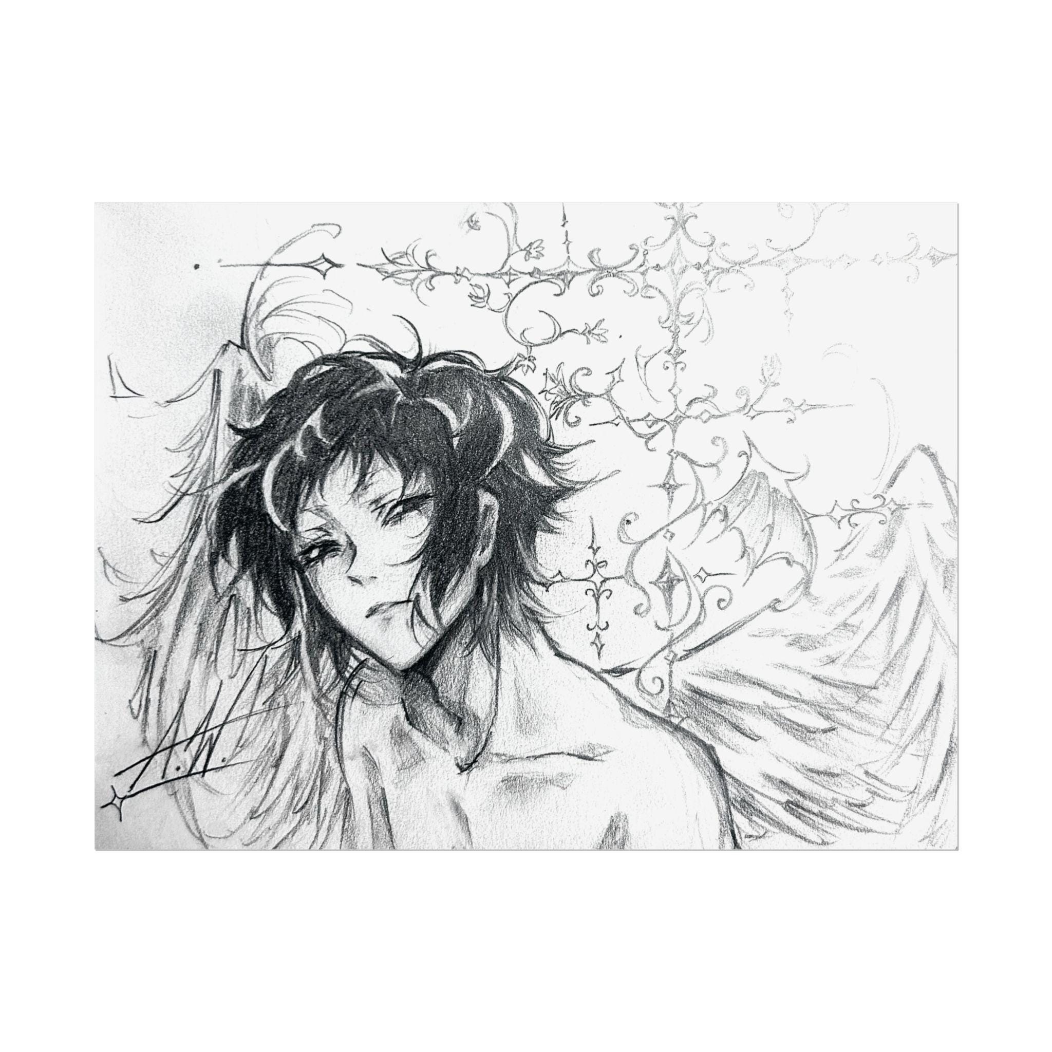 Angel Akutagawa BSD Art Print | 8" X 6" - Etsy