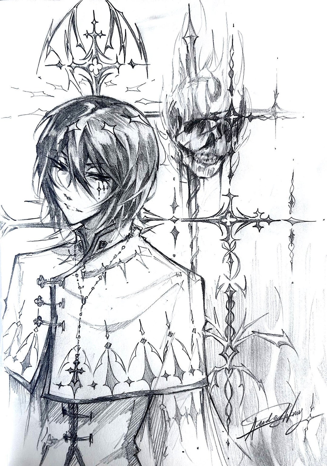 Fyodor Dostoevsky BSD Sketch Print | 5" X 7" - Etsy