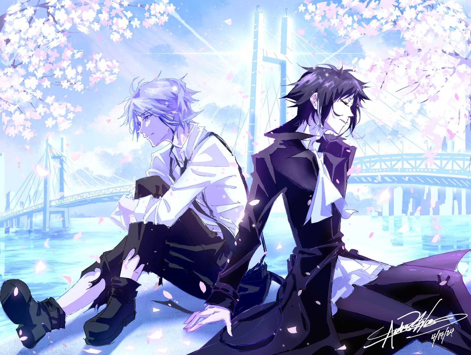 Atsushi & Akutagawa Shin Soukoku BSD Art Print | 8" X 6" - Etsy