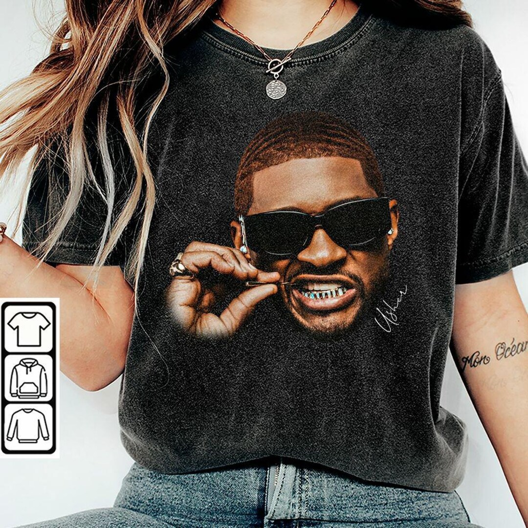 Usher Png, Usher Vintage Rap 90s, Usher Gift for Fan Bootleg Unisex Png ...