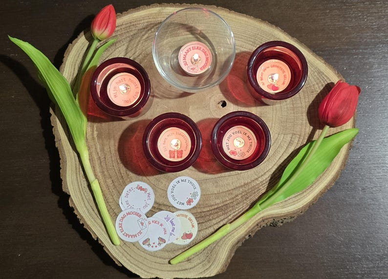 Theelichtjes Met Verborgen Boodschappen "special Voor Jou" - Etsy