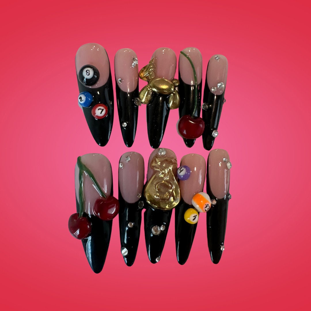 CUSTOM NAIL SET Luxury Press on Nails Custom Press Ons Fake Nails ...