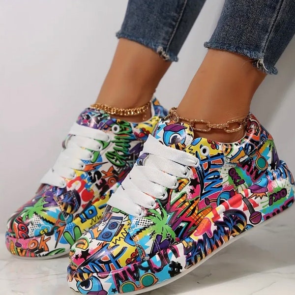 Graffiti Shoes - Etsy