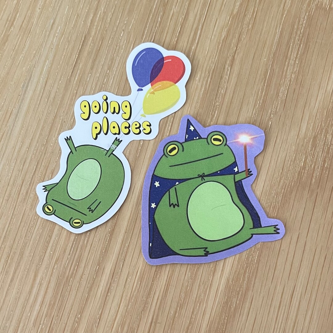 Frog Vinyl Stickers - Etsy