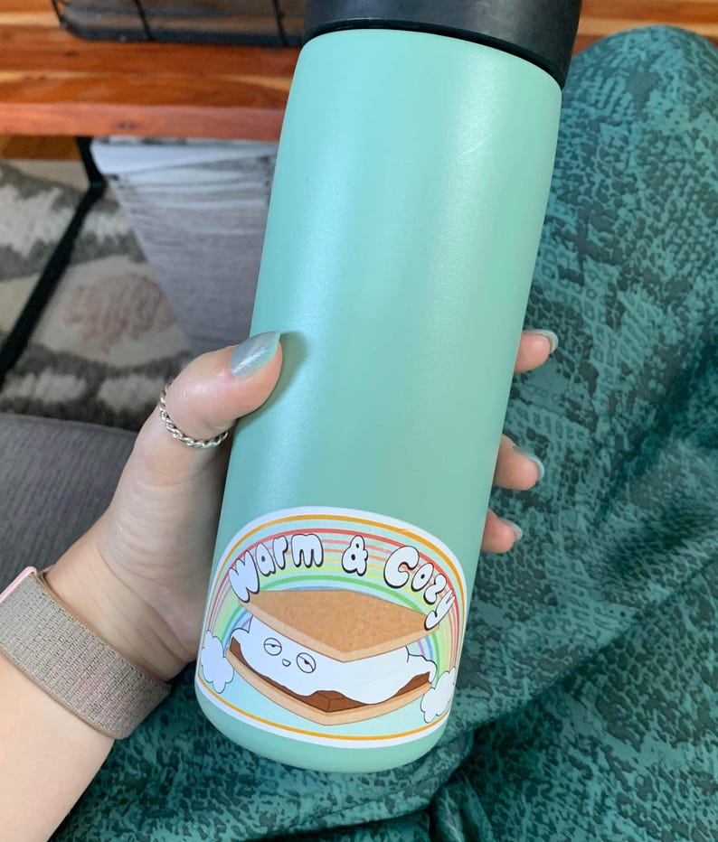 Marshmallow Vinyl Sticker - Etsy