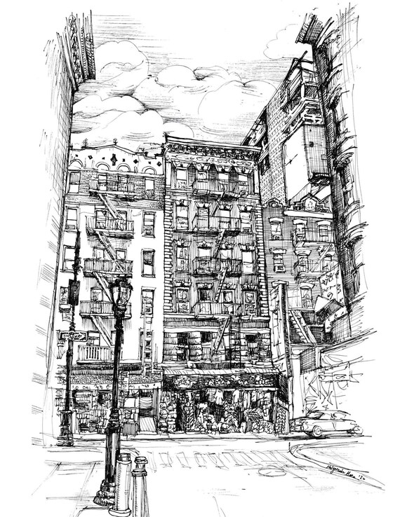 Side Of Building Drawing