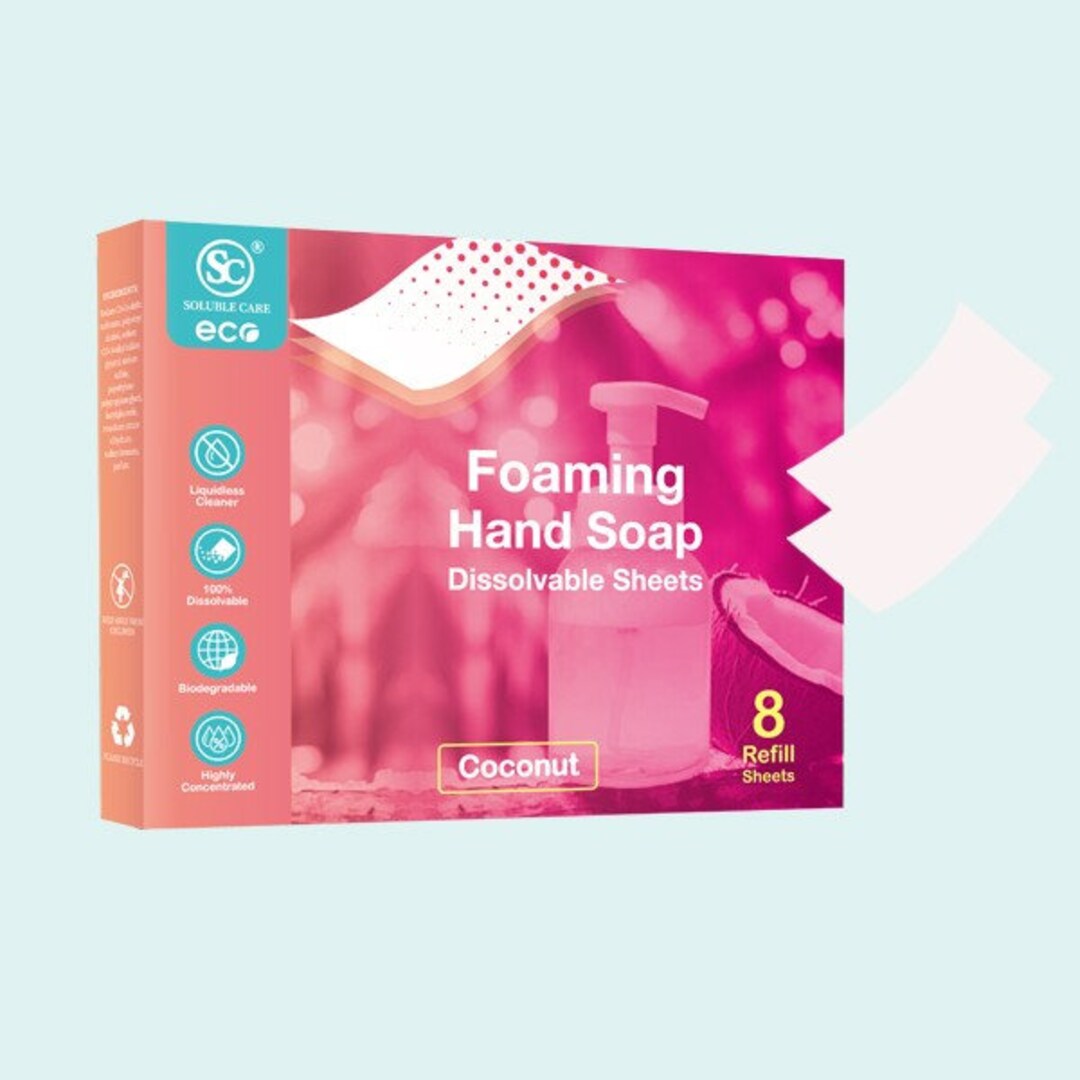 Hand Soap Sheets. Kind to Hands and Sensitive Skin.8 Sheets (= 8 ...