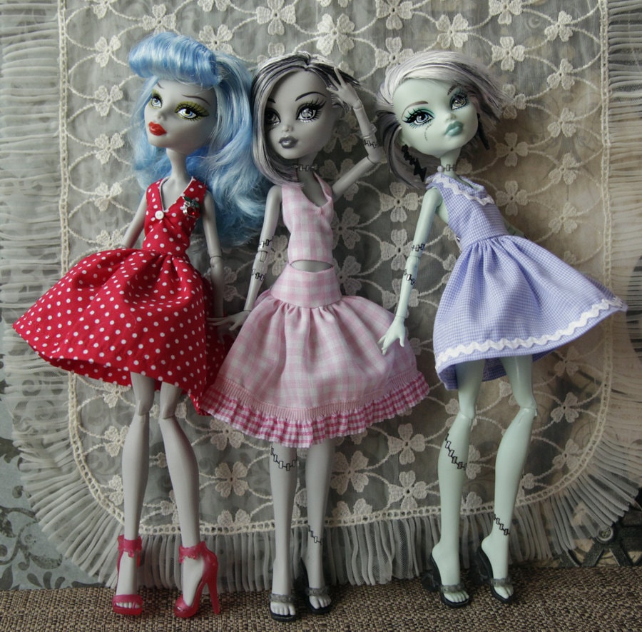PDF VERSION Basic Dresses for Monster Dolls - Etsy