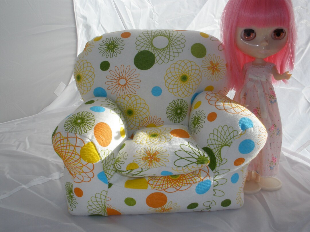 PAPER Pattern for MEDIUM Size Soft Chair for Dolls and Stuffed Animals ...
