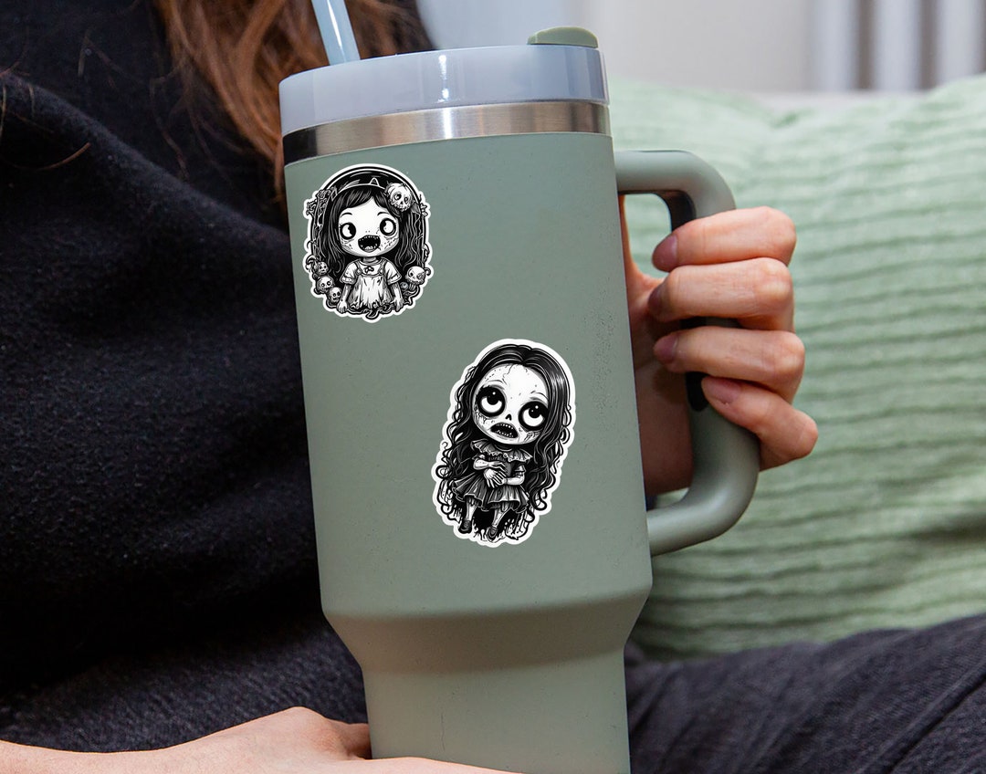 Cute Horror Sticker Sheet, Spooky, Stickers to Put on Laptop, Stickers ...
