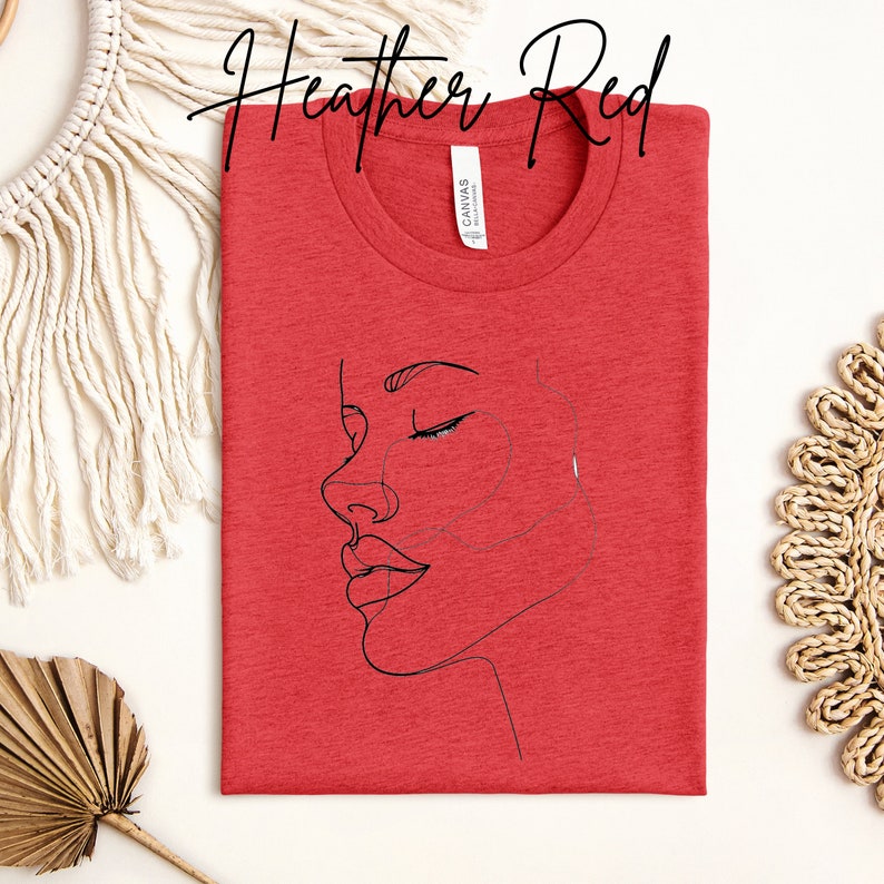 Abstract Face Line Art T-shirt, Abstract Drawing Shirt, Face Line Art ...