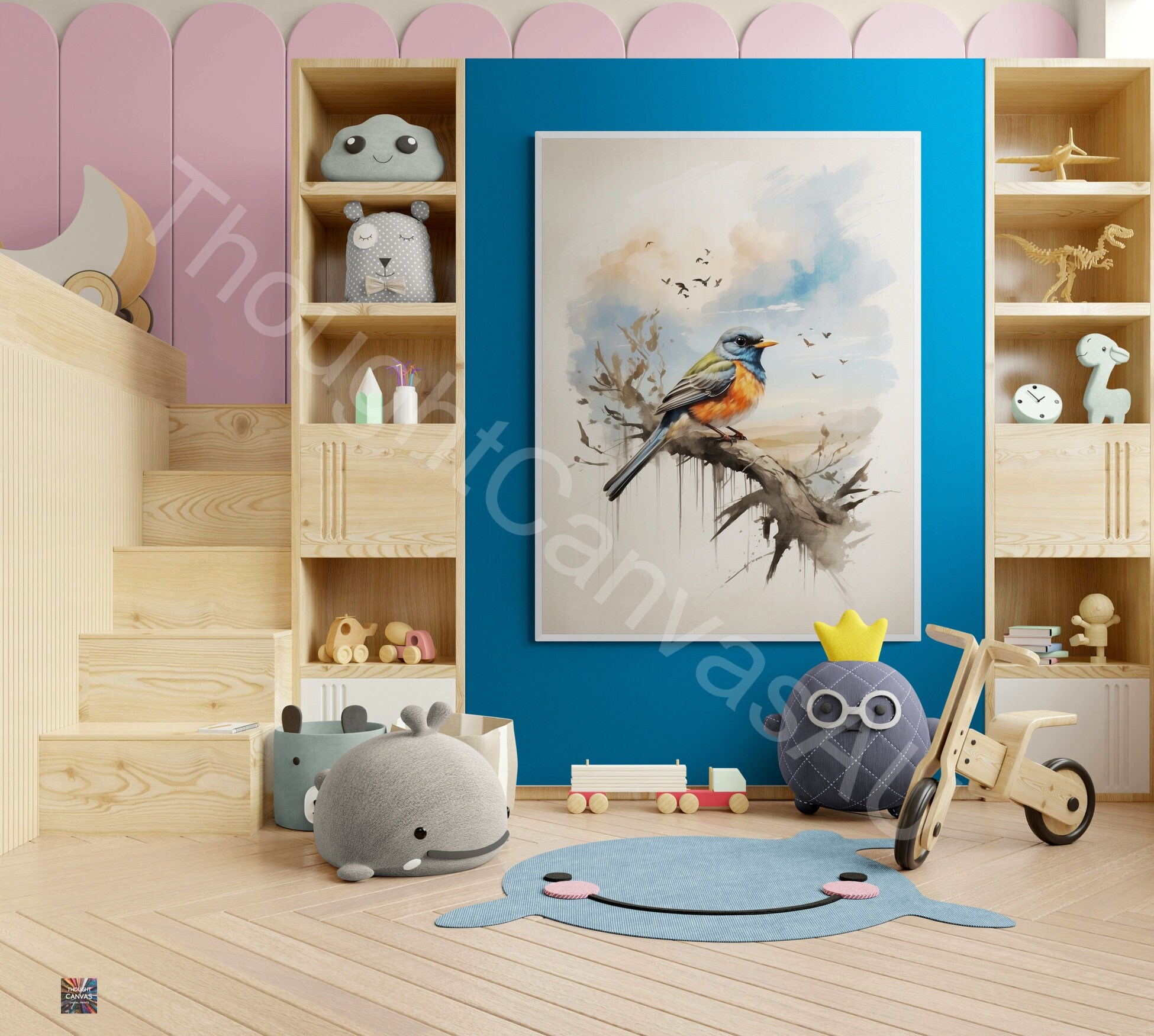 Brush Stroke Bird Wall Art I Flying Bird Painting I Freedom Wall Art I ...