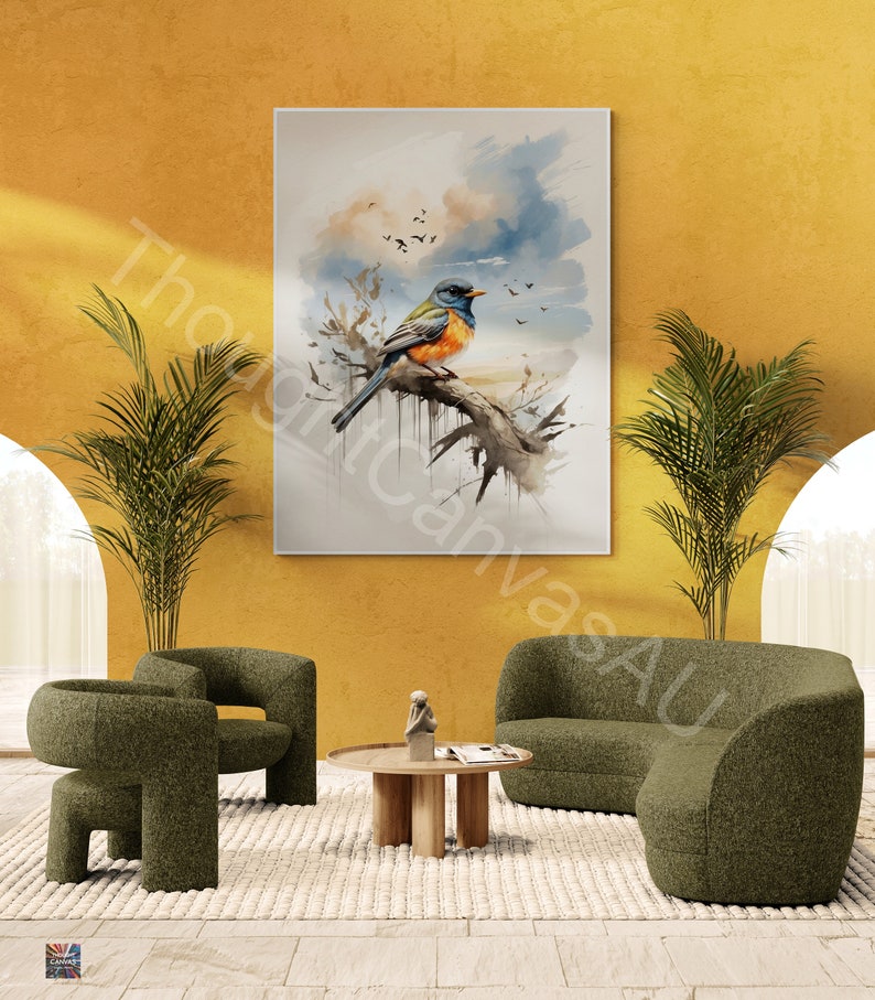 Brush Stroke Bird Wall Art I Flying Bird Painting I Freedom Wall Art I ...